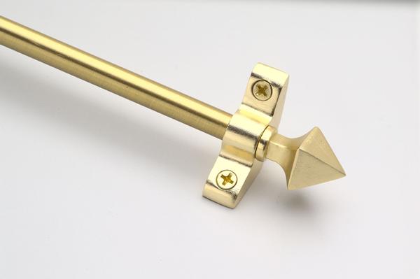 Inspiration Pyramid Stair Rod - Brushed | Architecturals.net