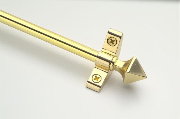 Inspiration Pyramid Stair Rod - Brass | Architecturals.net