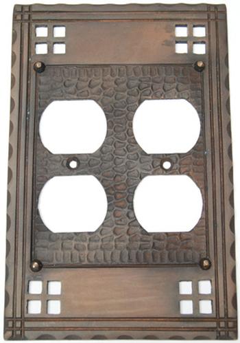 Mission Double Outlet Plate | Architecturals.net
