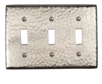 Triple Switch Plate - Satin Nickel | Architecturals.net