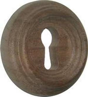 Walnut Victorian Keyhole Cover | Architecturals.net