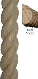 Decorative Rope Moulding 1/2" - Red Oak | Architecturals.net