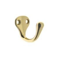 Small Single Hook - Antique Brass | Architecturals.net